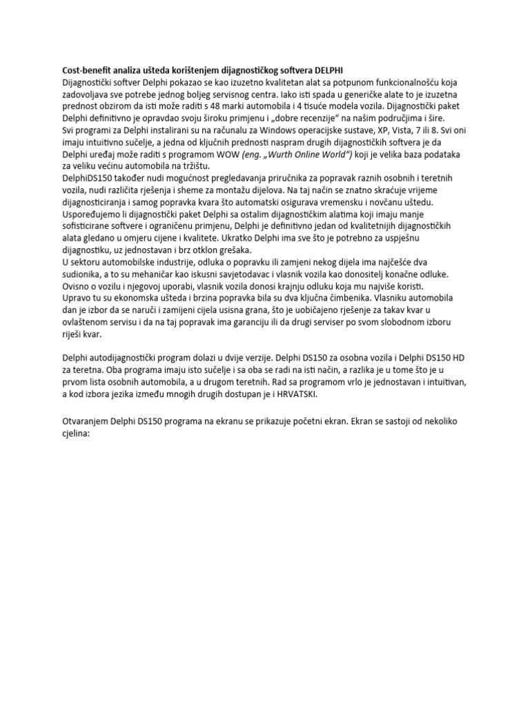 Primjer Rada Dijagnostički Paket I Otklanjanje Grešaka | PDF