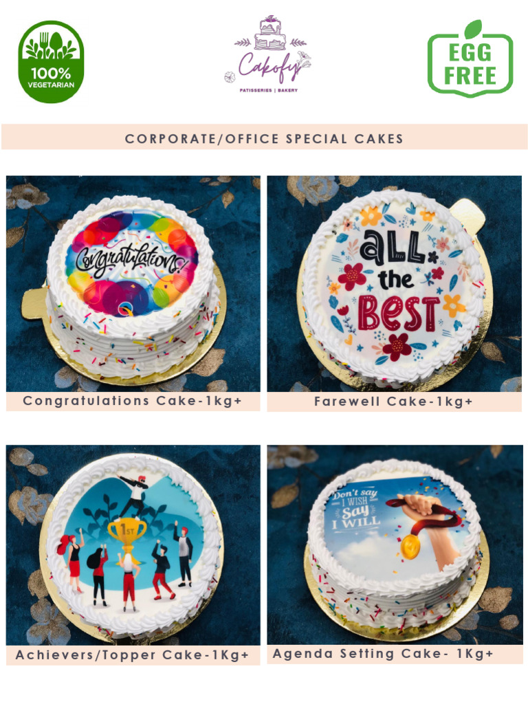 Cakofy Corporate Catalogue | PDF