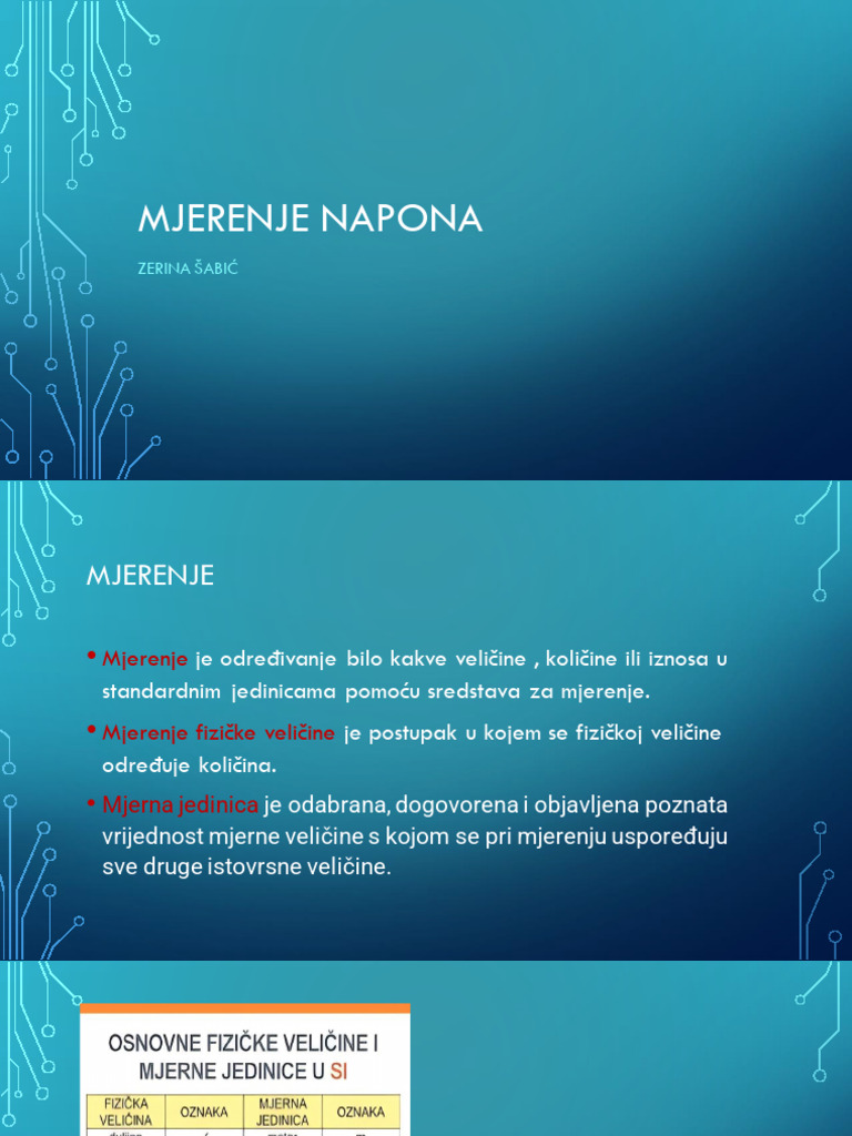 Mjerenje Napona | PDF