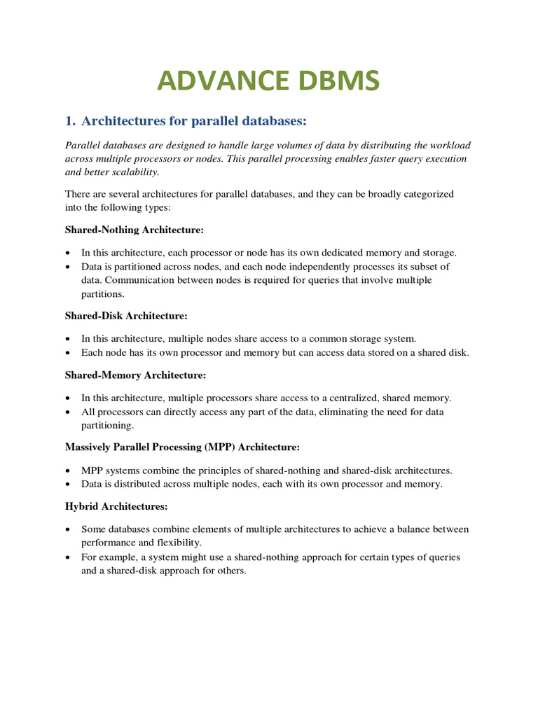Advance DBMS | PDF | Databases | Postgre Sql