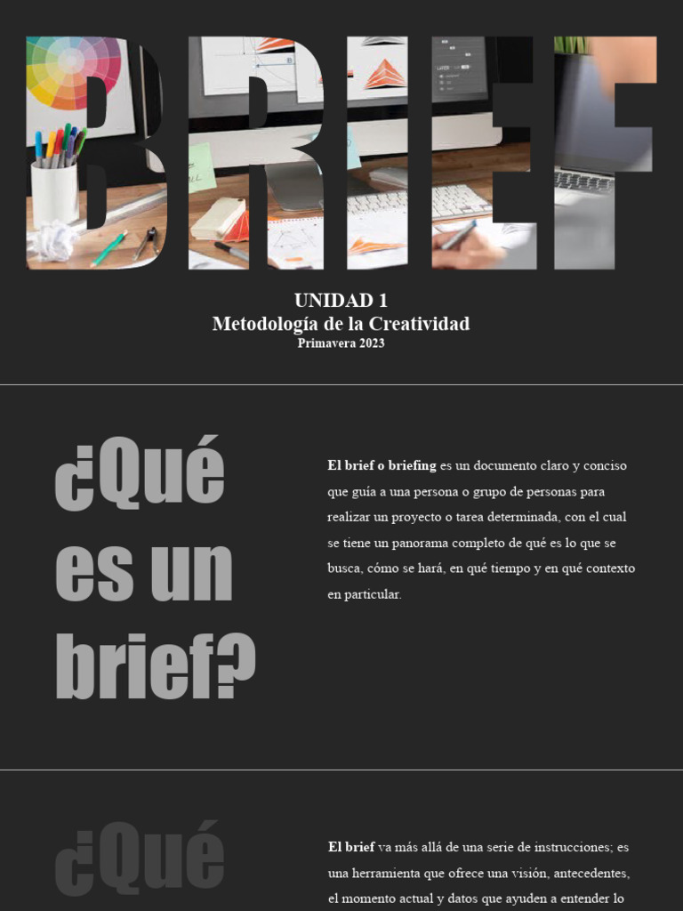 Guía de Briefs para Creativos | PDF | Publicidad | Diseño