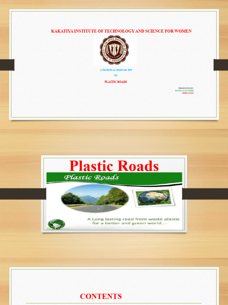 Plastic Roads | PDF | Plastic | Waste
