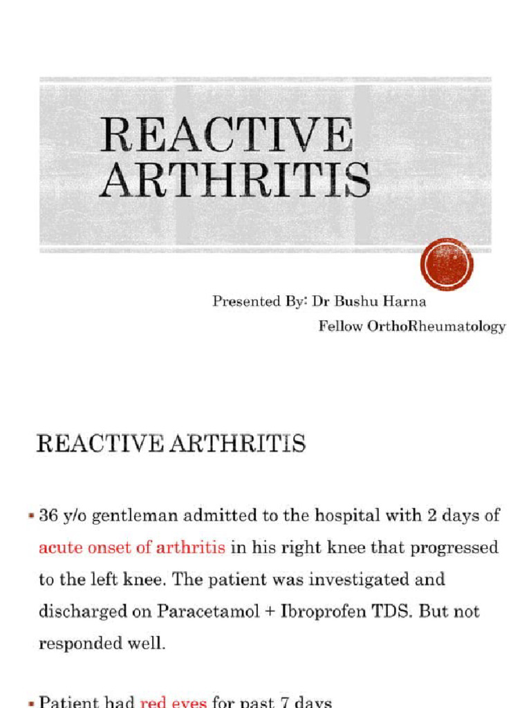 8 - Reiter's Syndrome and Reactive Arthritis | PDF