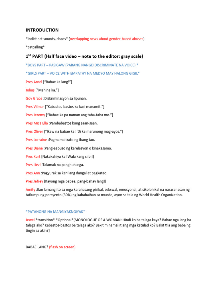 Gad Script Honorian Ako | PDF