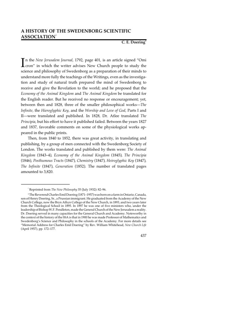 A History of The Swedenborg Scientific Association | PDF | Emanuel ...
