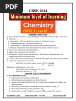 Class 12 Chemistry Formula Sheet | PDF
