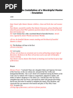 Order of The Eastern Star Initiation Ritual | PDF