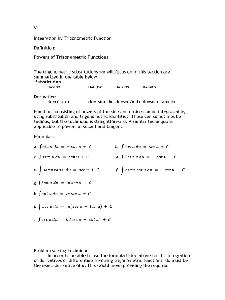 6 Trigo Function | PDF | Trigonometric Functions | Mathematics
