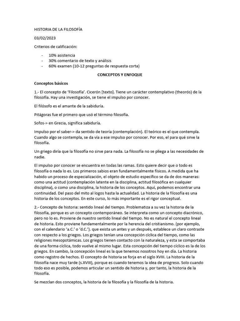 Bloque I Historia de La Filosofia | PDF | Verdad | Platón