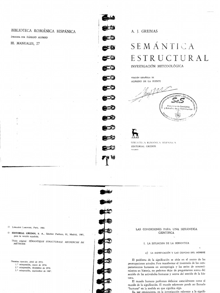 8.1. ESQUEMA ACTANCIAL de GREIMAS - Extracto Del Libro Original | PDF ...