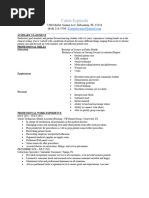 UF Resume and CV Examples | PDF | Editing | Supply Chain