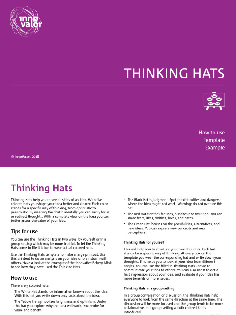 Thinking Hats | PDF | Thought | Bakery