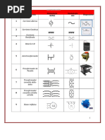 SIMBOLOGIA DIN y ANSI | PDF | Corriente eléctrica | Transformador