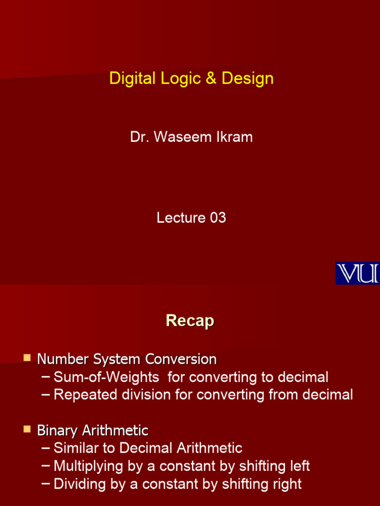 Cs302 Lec03 | PDF | Binary Coded Decimal | Computer Science