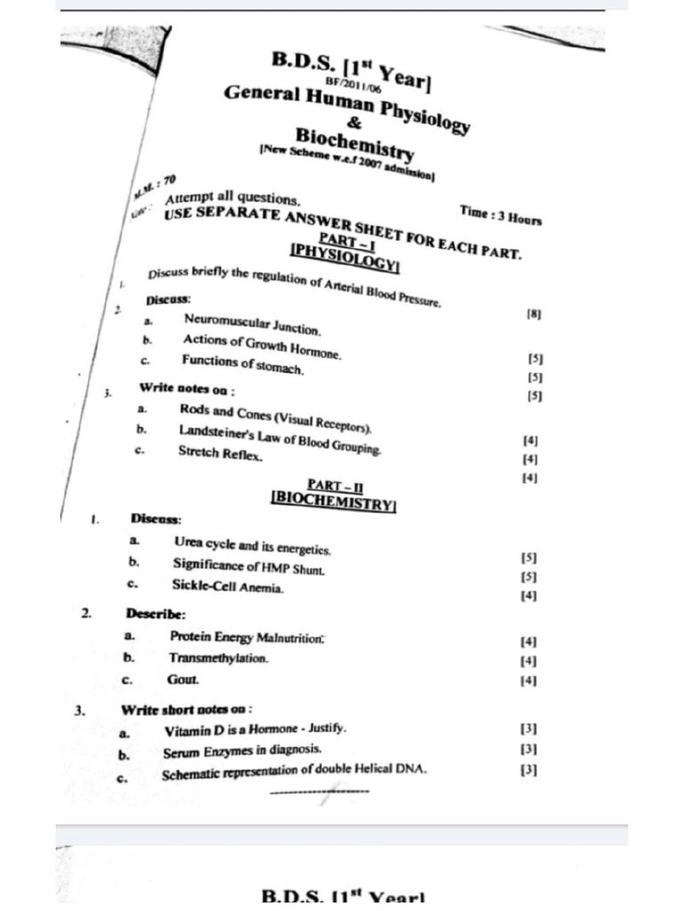 Biochem & Physio Last 10 Year | PDF