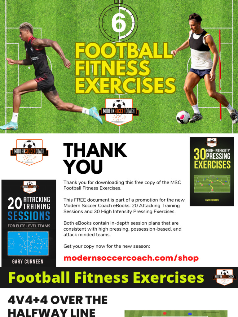 MSC 6 Football Fitness Exercises | PDF | Association Football ...
