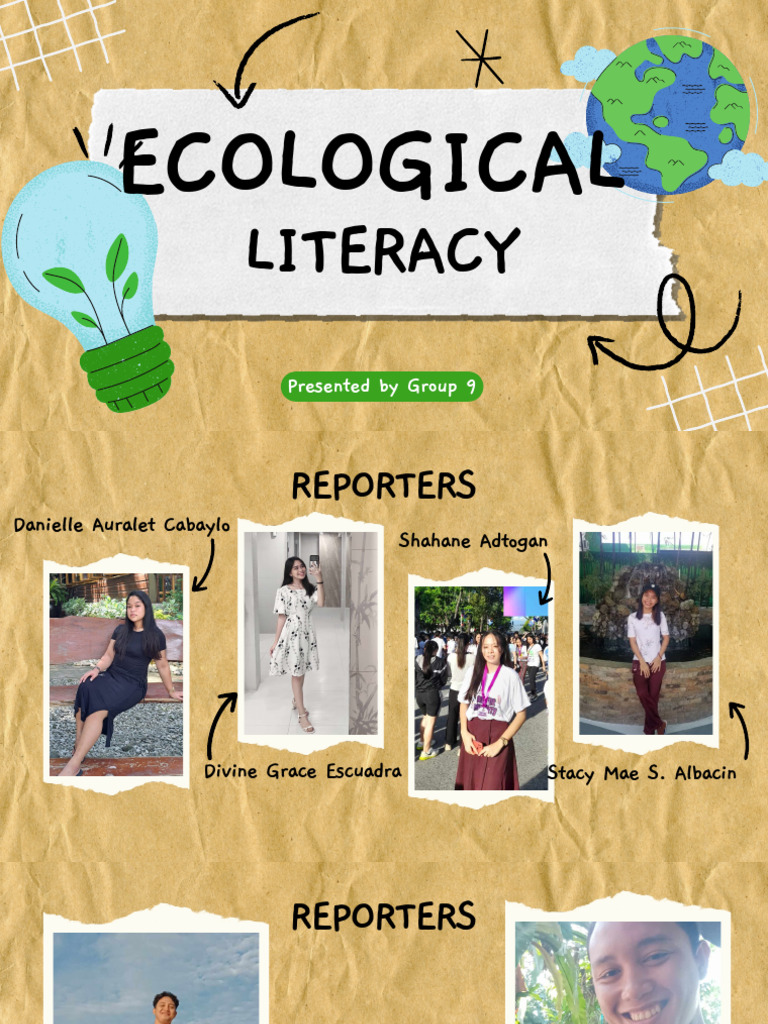 Group 9 - Ecological Literacy | PDF | Facilitator | Sustainable Development