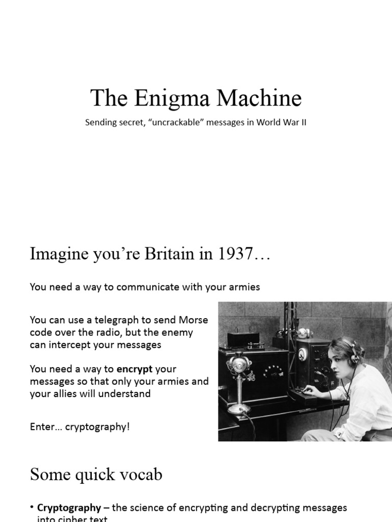 Enigma Machine | PDF | Cipher | Encryption