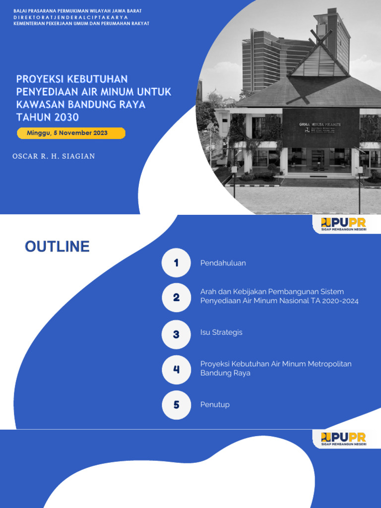 Proyeksi Kebutuhan Penyediaan Air Minum Untuk Kawasan Bandung Raya Tahun 2030 | PDF