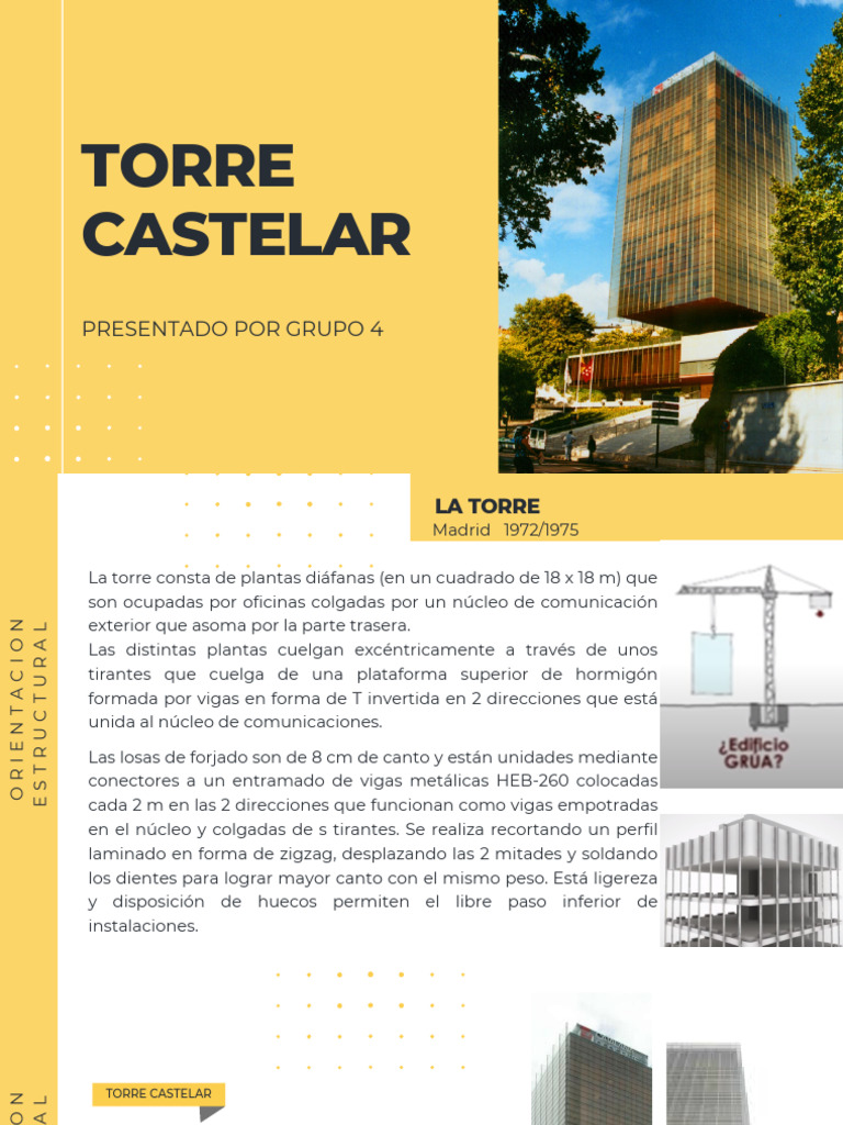 Torre Castelar | PDF | Hormigón | Hormigón pretensado