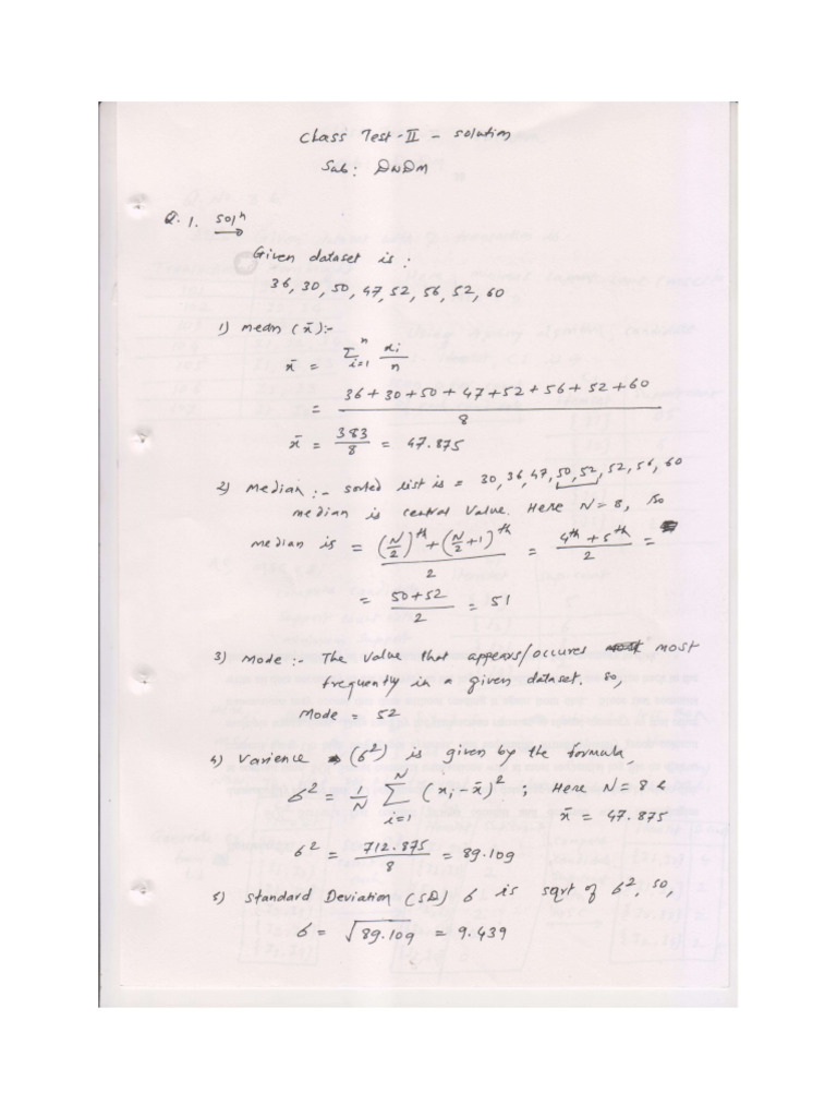 CT 2 Problems Solution | PDF