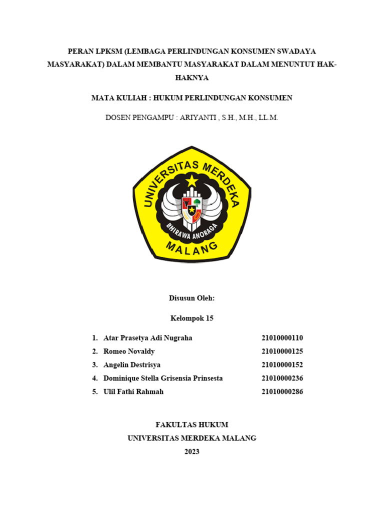 Kelompok 15 - Artikel Peran LPKSM | PDF | Human Rights | Rights