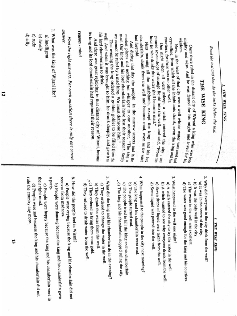 Reading Tasks 1-10 | PDF