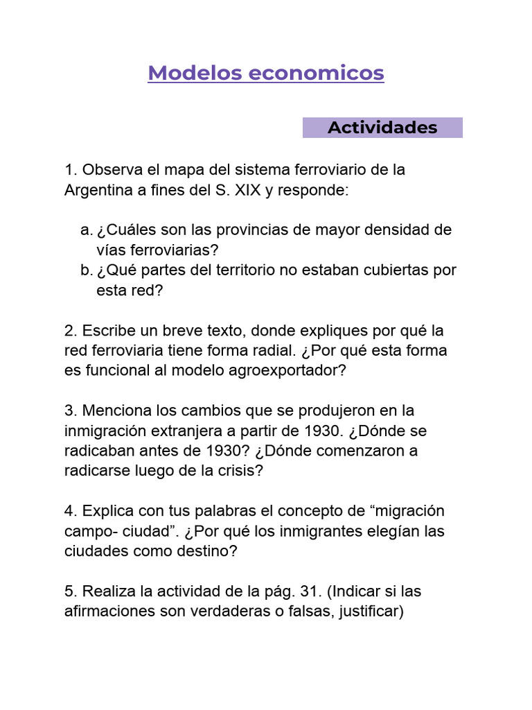 Modelos economicos | PDF | Economias