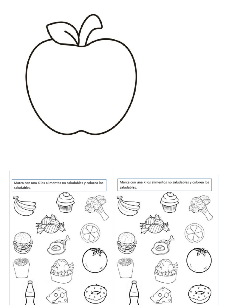 Actividades de Alimentos Saludables | PDF