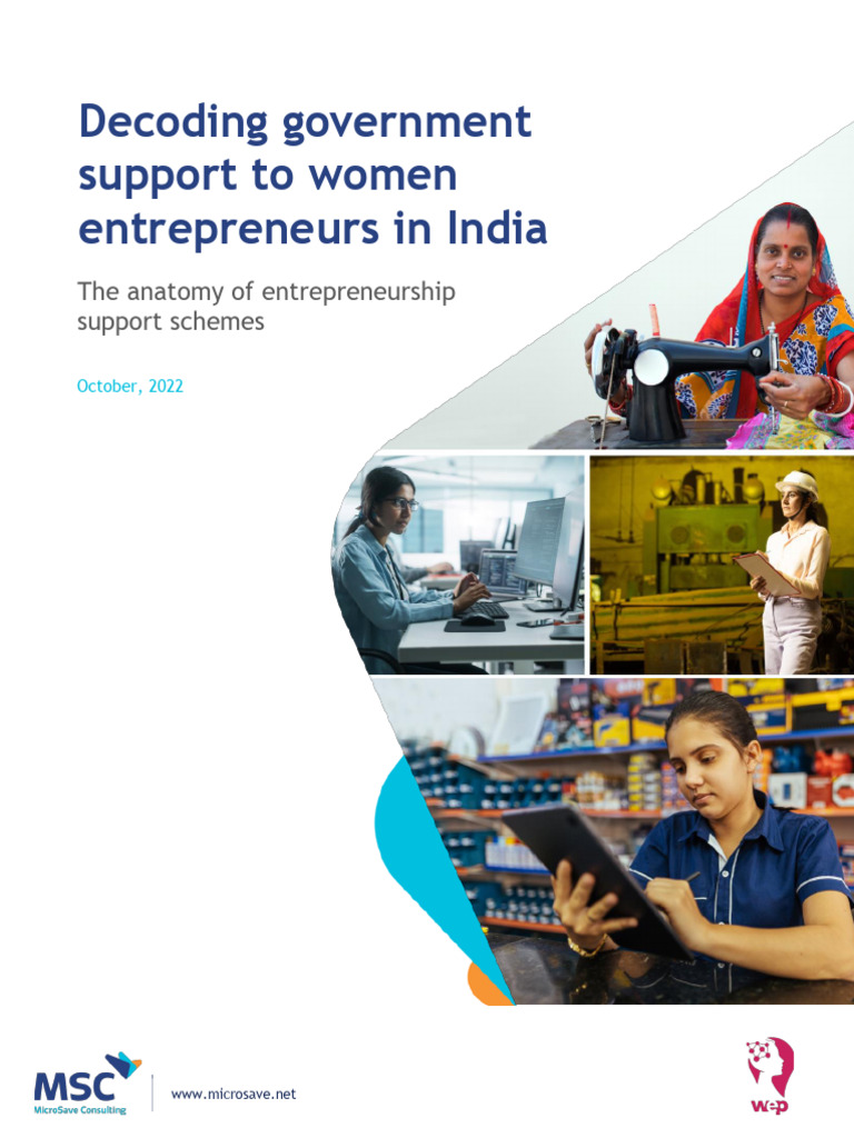 Decoding Government Support To Women Entrepreneurs in India | PDF ... Decoding Government Support To Women Entrepreneurs in India | PDF ...