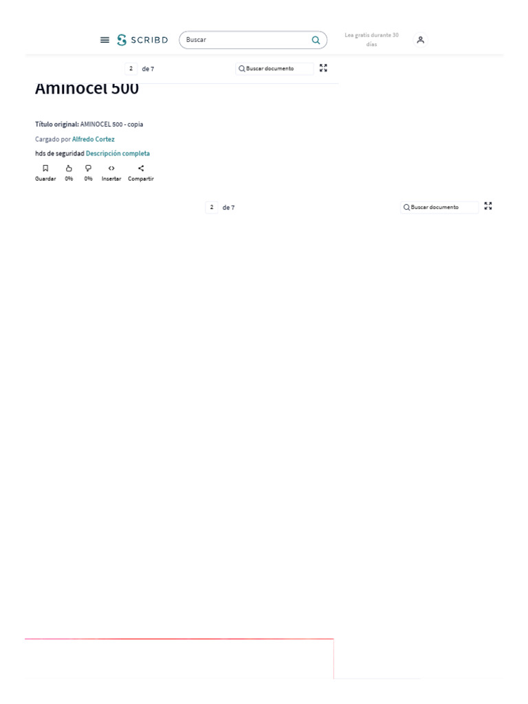 Ficha Técnica de Aminocel 500 | PDF | Química