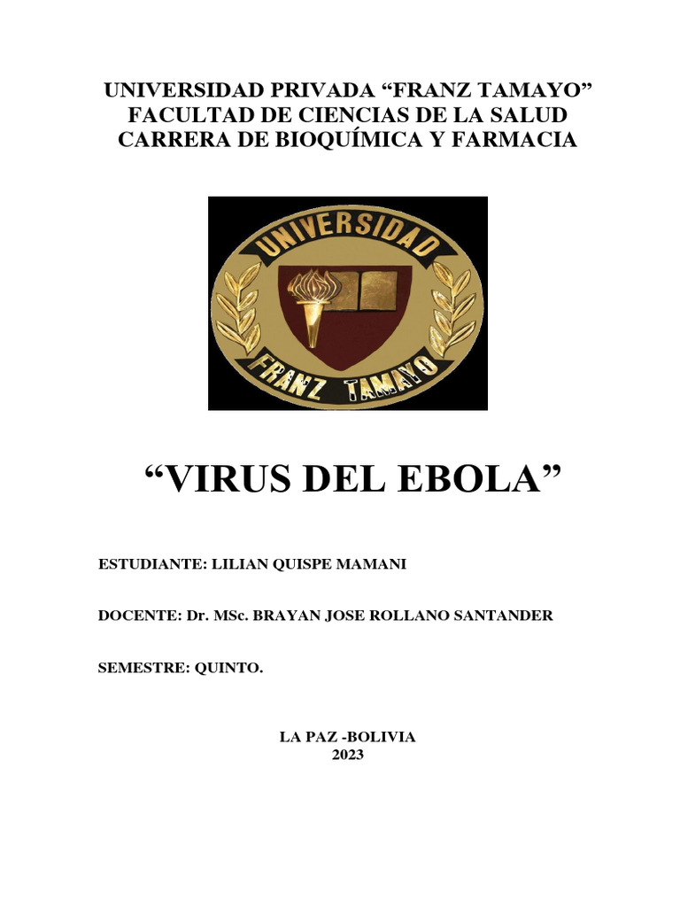 ENSAYO- EBOLA | PDF | Virus | Influenza