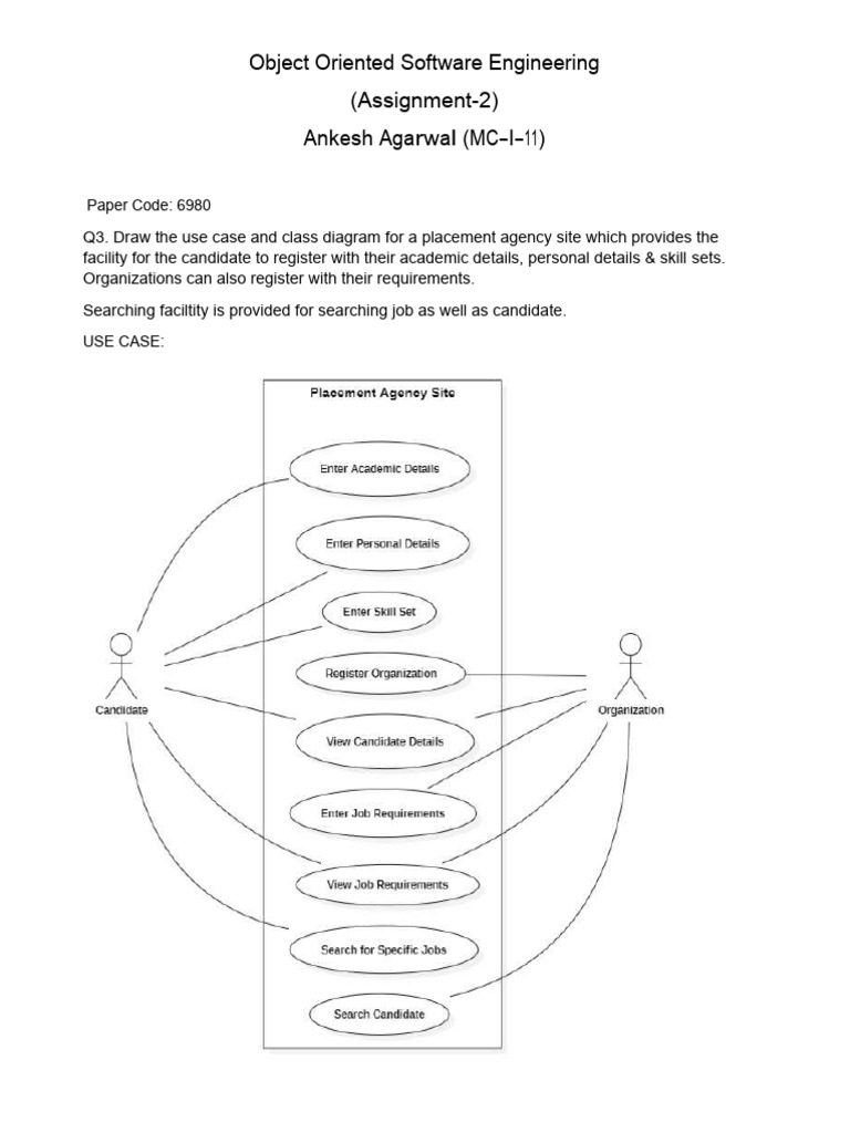 Software Engineering Assignment | PDF | User Interface | Use Case Software Engineering Assignment | PDF | User Interface | Use Case