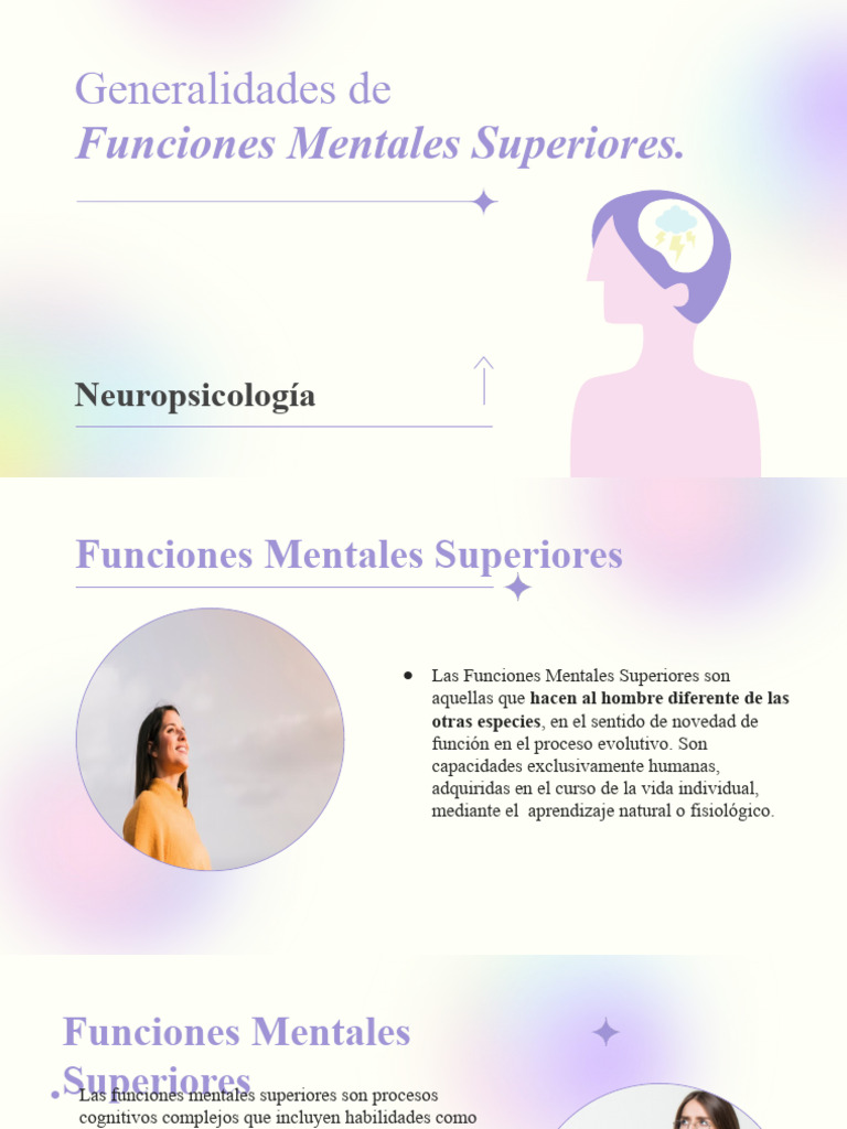 Funciones Mentales Superiores | PDF | Mente | Pensamiento