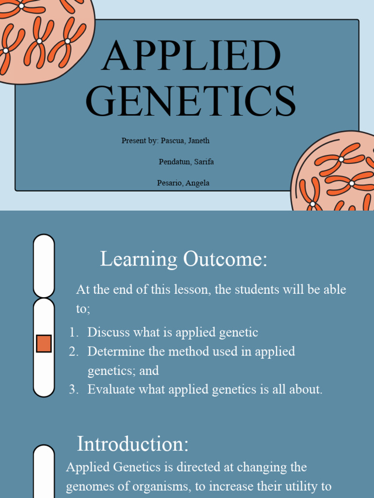 Applied Genetics 2 | PDF | Genetic Engineering | Recombinant Dna