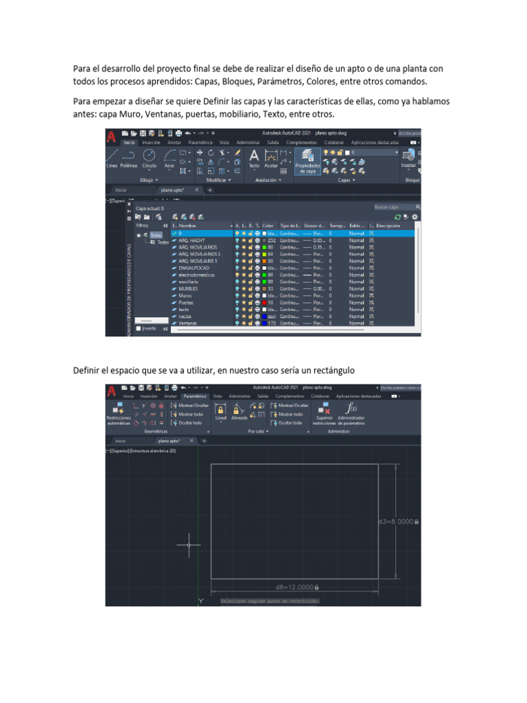 Diseño de Planos 2D en AutoCAD | PDF | Hogar, jardinería y bricolaje