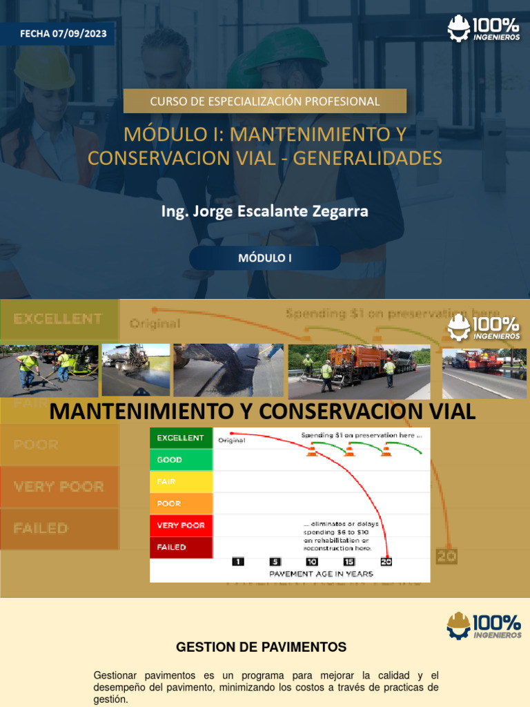 Modulo 1 - Mantenimiento y Conservacion - Generalidades | PDF
