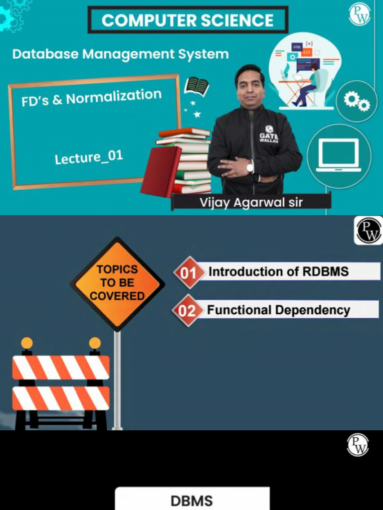 FD's & Normalization 01 - Class Notes | PDF