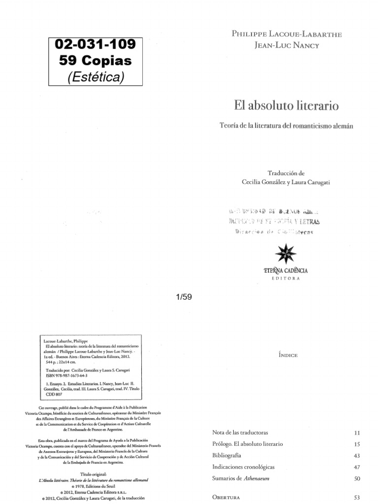 Schlegel - Fragmentos Críticos y Fragmentos de Athenaeum | PDF ...