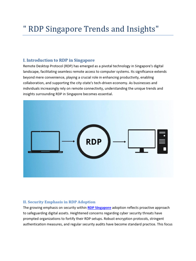 RDP Singapore Trends and Insights | Download Free PDF | Cloud Computing | Computer Security