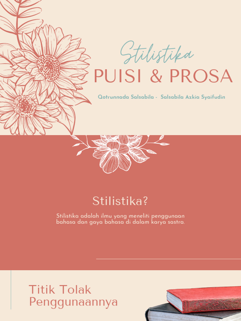 Kel.10 Kajian Stilistika Pada Puisi Dan Prosa | PDF