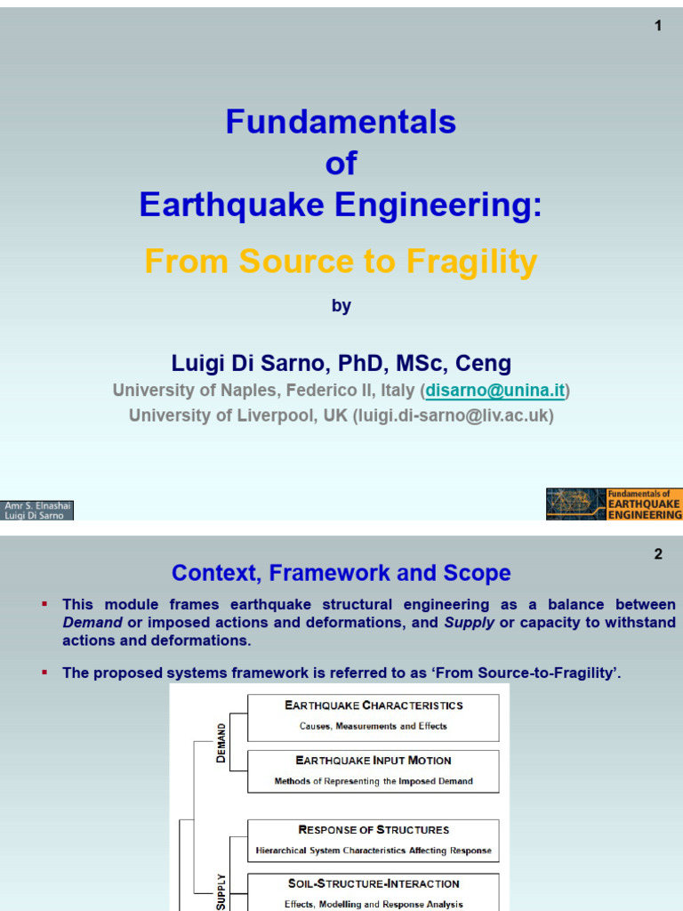 Earthquake Engineering - Lecture 2 | PDF | Beam (Structure ...