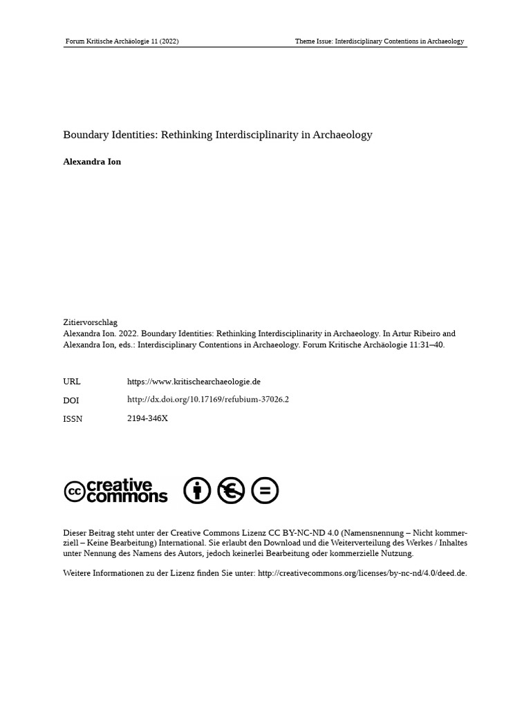 2022 11 3 Ion | PDF | Interdisciplinarity | Epistemology