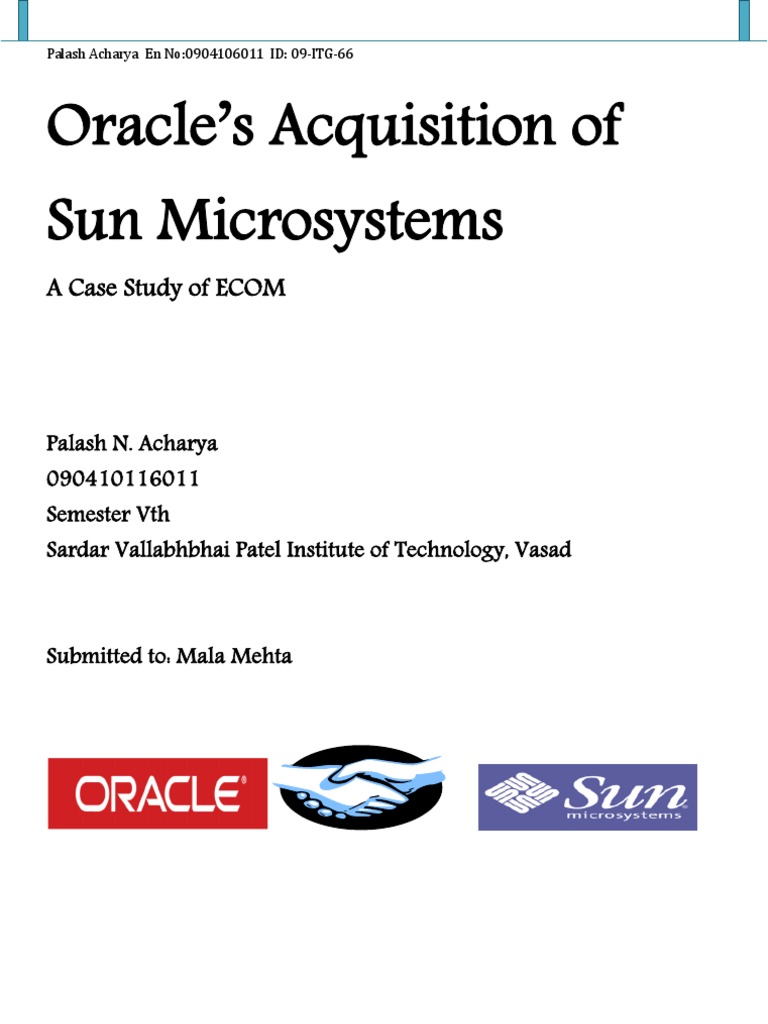 My Report | PDF | Oracle Corporation | Swot Analysis