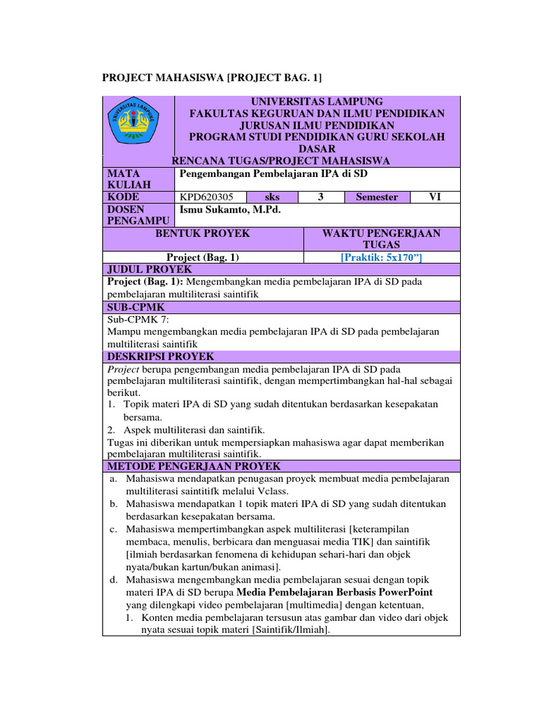 Media Pembelajaran IPA Multiliterasi SD | PDF