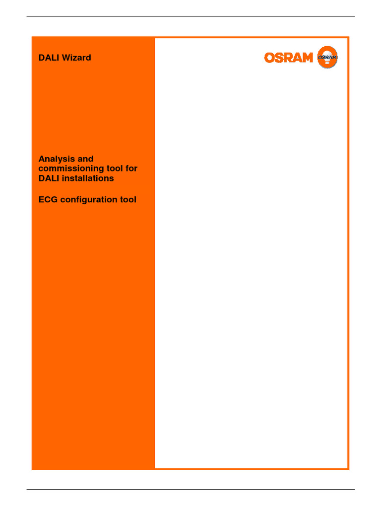 Osram Dali Wizard - Manual | PDF | Microsoft Windows | Menu (Computing)