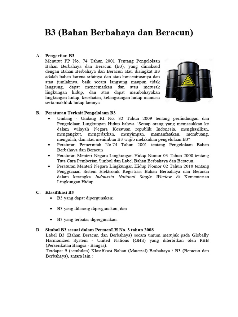 Bahan B3 | PDF