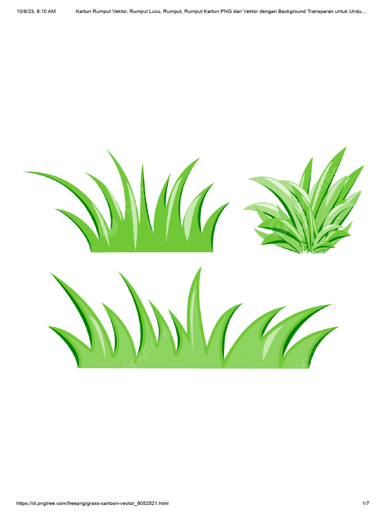Kartun Rumput Vektor, Rumput Lucu, Rumput, Rumput Kartun PNG Dan Vektor Dengan Background ...