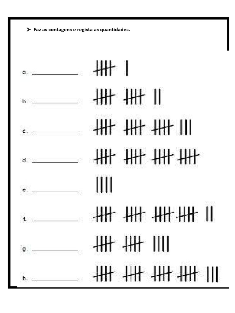 Ficha - contas simples 1-20 | PDF