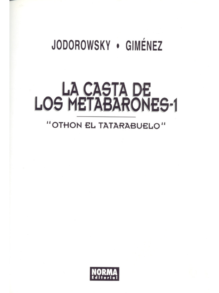 La Casta de Los Metabarones | PDF